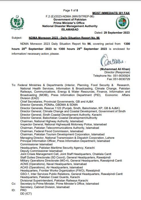 National Disaster Management Authority (NDMA)