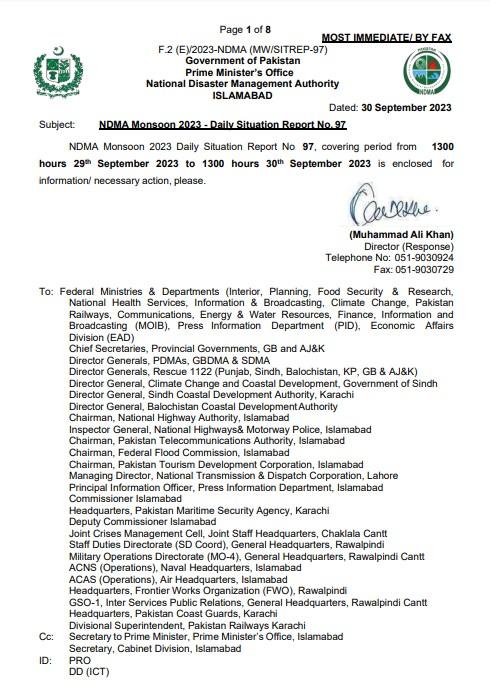 National Disaster Management Authority (NDMA)